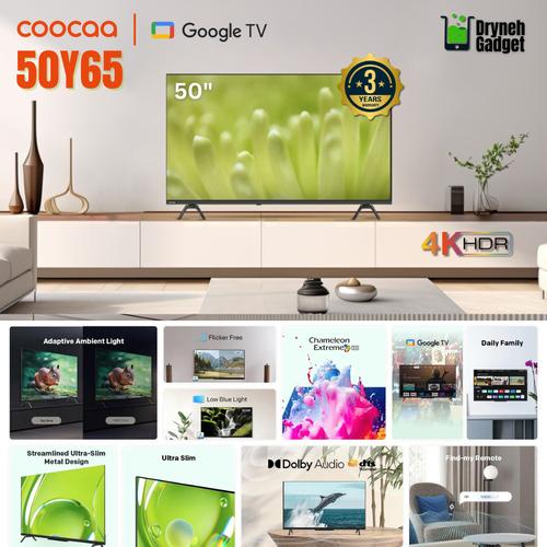 Jual Coocaa 50Y65 Google TV 2/16GB 4K ALLM Dolby Digital EYE PROTECTION ...