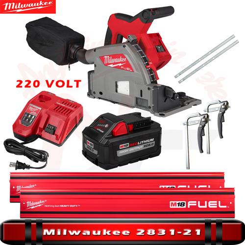 Jual Milwaukee 2831-20 M18 Fuel 6-1/2" Cordless Plunge Saw Starter Pack ...
