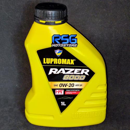 Jual OLI MOBIL LUPROMAX RAZER 8000 SAE 0W 20 API SP FULL SYNTHETIC 1 ...