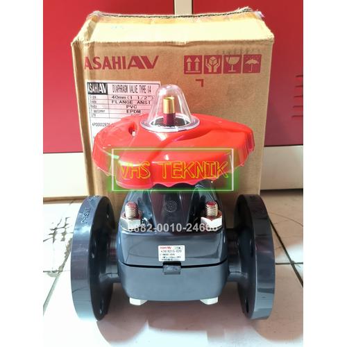 Jual DIAPHRAGM VALVE ASAHI TYPE 14 U-PVC EPDM FLANGE ANSI 150 1 1/2 ...