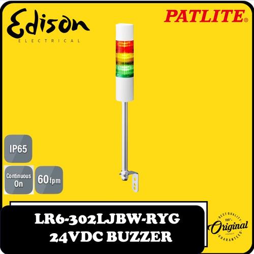 Jual PATLITE LR6-302LJBW-RYG IP65 Tower Lamp 60mm L-pole Mount with Buzzer - Jakarta Barat ...