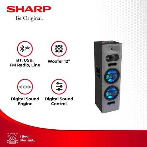 Promo Sharp Active Speaker CBOX-PROX22UBB PRO X Series / 3 Way Speaker ...