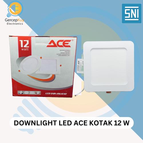 Jual LAMPU DOWNLIGHT LED ACE KOTAK 12 WATT PUTIH / DOWNLIGHT LED ACE ...