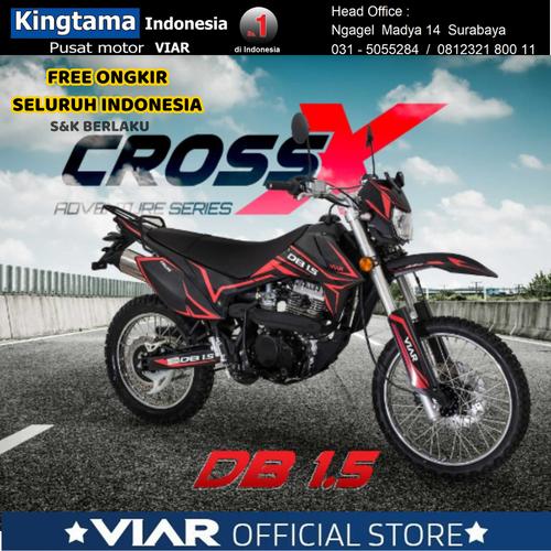 Promo Motor Trail VIAR NEW CROSS X 150 - PROMO- ORIGINAL - Merah, Jawa ...
