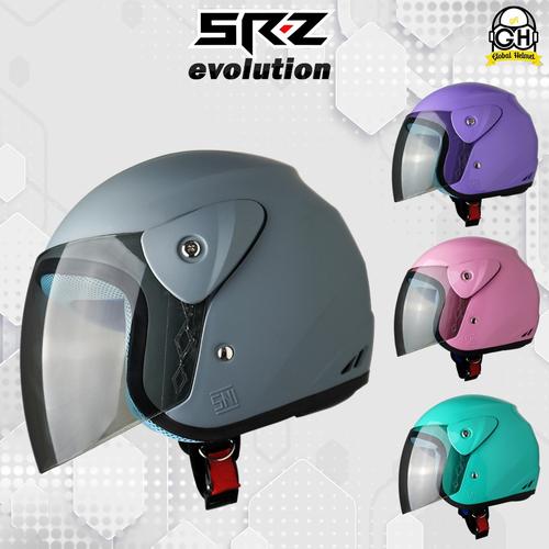 Jual HELM EVOLUTION POLOS HALF FACE MODEL GM EVO - BLACK - Kota ...