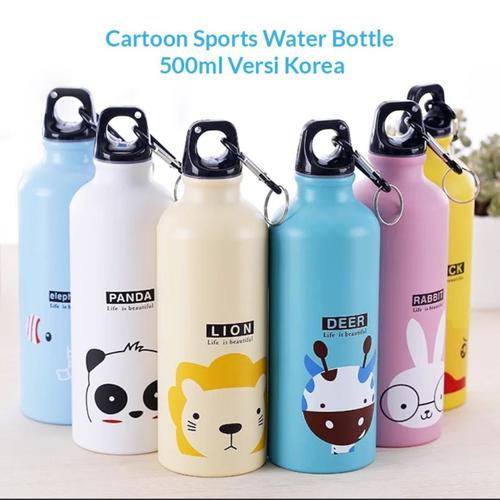 Jual BOTOL MINUM STAINLESS KARTUN 500ml / BOTOL MINUM LUCU / TEMPAT ...