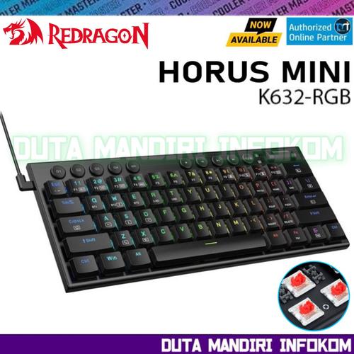 Promo Redragon HORUS MINI K632 RGB - 60% RGB Wired Mechanical Gaming ...
