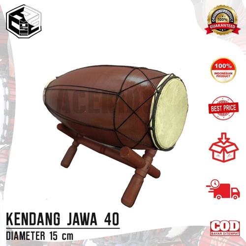 Jual Alat Musik Tradisional Kendang Jawa Ukuran 40 CM Gendang Tabuh ...