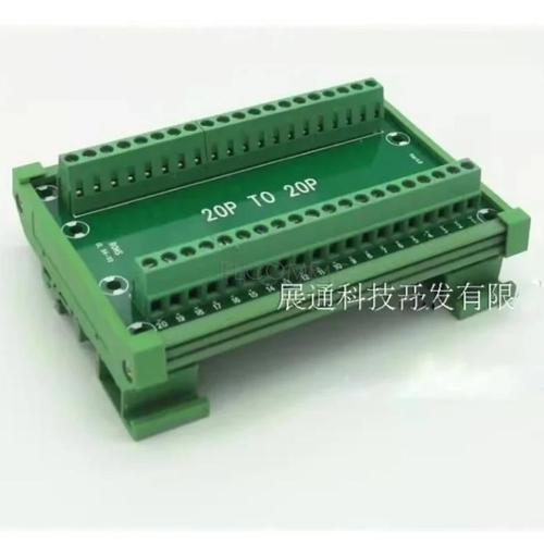 Jual 20P To 20P 20 Pins Terminal Block Breakout Board Adapter Cable PLC ...