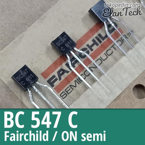 Jual BC547 Original On Semi BC547C BC 547 Bipolar NPN Transistor ElanTech - Jakarta Pusat ...