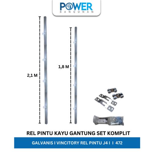 Jual Rel Pintu Dorong Kayu Roda Gantung Nilon Sliding Geser Besi ...