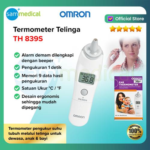 Promo OMRON Termometer Digital Telinga TH 839S / Alat Cek Suhu panas ...
