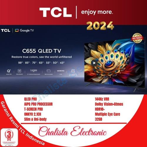 Jual TCL 75C655 QLED PRO 4K UHD Smart Google TV w/ ONKYO 2.1CH 75 Inch - Kota Tangerang Selatan ...