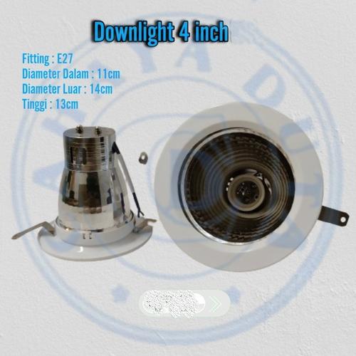 Jual Kap Fitting Lampu Downlight 4 inch 2 kaki - Jakarta Utara - Cahaya ...