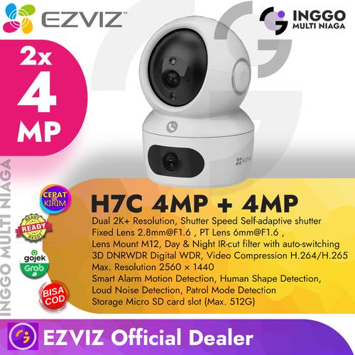 Jual EZVIZ H7c Dual-Lens 2K+ (4MP+4MP) Smart Home Wifi Pan Tilt IP ...
