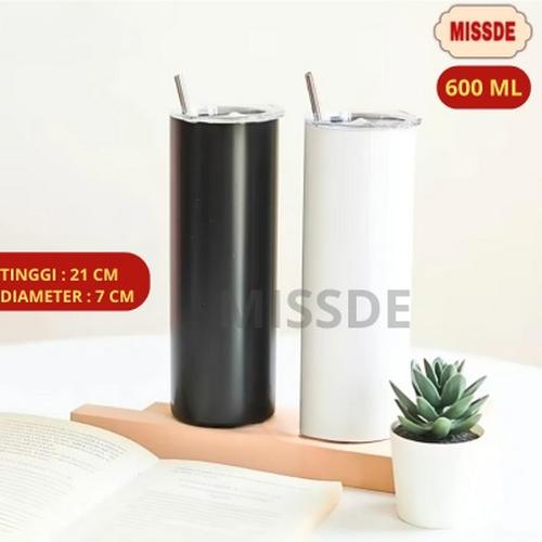 Jual TUMBLER POLOS SLIM 600ML / TUMBLR PROMOSI SLIM 600ML / GROSIR TUMBLR PROMOSI 600ML POLOS ...