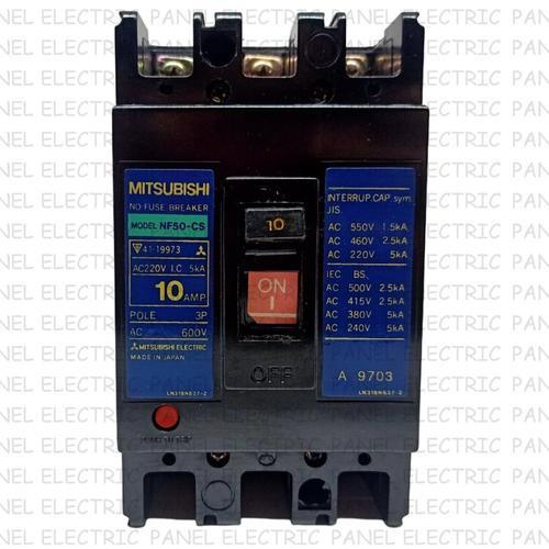 Jual NO FUSE BREAKER NFB MCCB 3P MITSUBISHI NF50-CS NF 50CS 10A/15A - 10A - Jakarta Barat ...