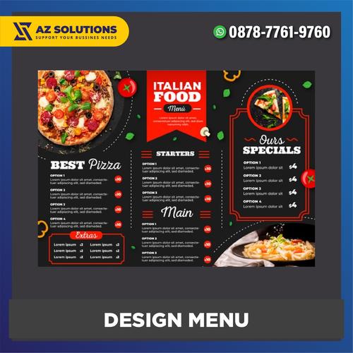 Jual DESIGN DESAIN DAFTAR MENU MAKANAN RESTAURANT WARUNG BERGARANSI ...