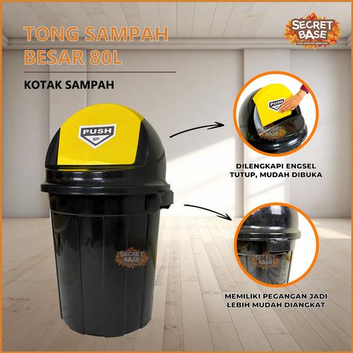 Promo TONG SAMPAH BESAR 80L - Tempat Sampah Besar Luar Rumah / Kotak ...