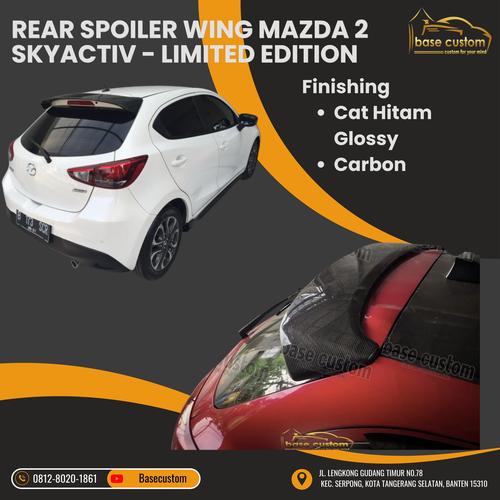 Jual rear spoiler wing Mazda 2 Skyactiv - Limited Edition - Hitam ...