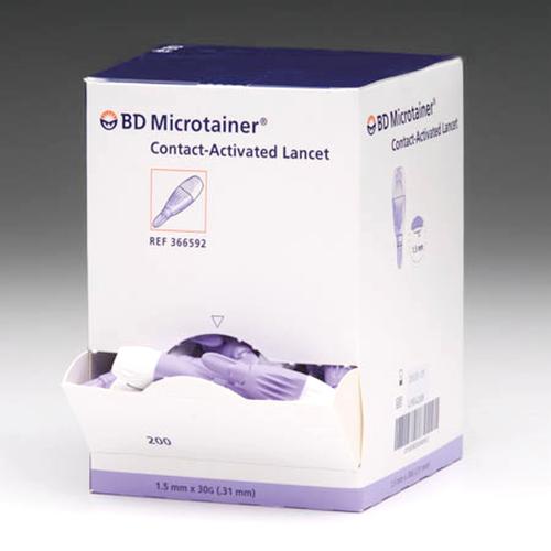 Jual Bd Microtainer Blue Lancet Contact Activated 1.5 x 2.0 isi 200 ...