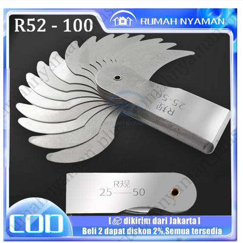 Jual Radius Gauge/Alat Ukur Radius/Alat Pengukur Radius/Alat Ukur Celah ...