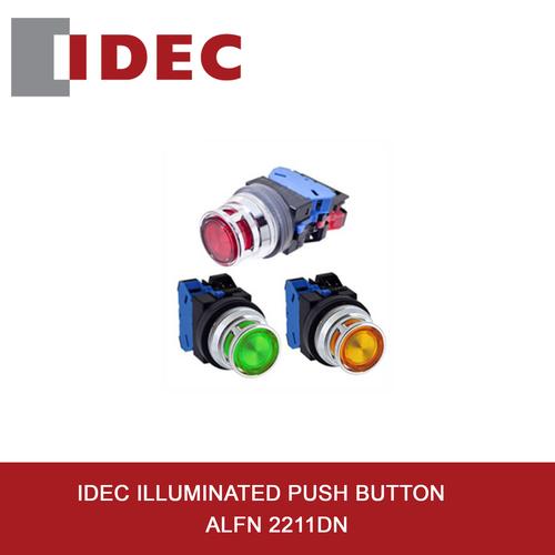 Jual IDEC ALFN22211DN Illuminated Push Button 30mm Momentary With Lamp ...