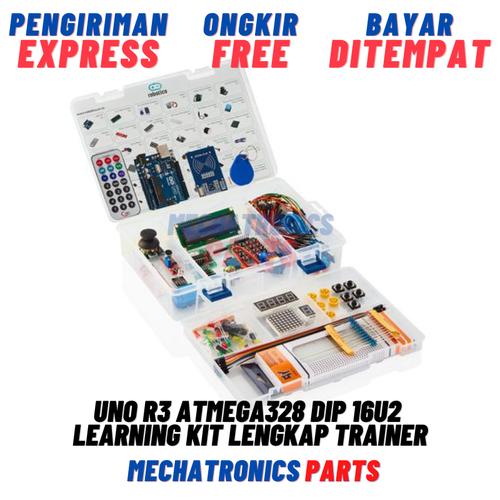 Jual UNO R3 ATMega328 DIP 16U2 Learning Kit Lengkap Trainer Belajar Pemula Advance - Kota ...