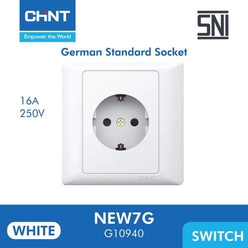 Promo Chint Saklar NEW7G German Standard Socket 16A 250V - Ivory White - Jakarta Barat - Chint ...