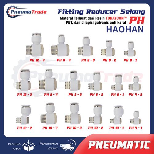 Jual Fitting Pneumatic Type PH Elbow selang drat PH - PH4-2 - Kota ...