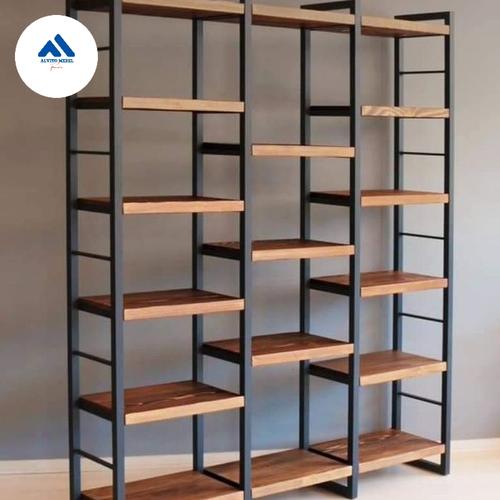 Jual Rak besi kayu partisi industrial costum - Kab. Lebak - CV. KAYU ...