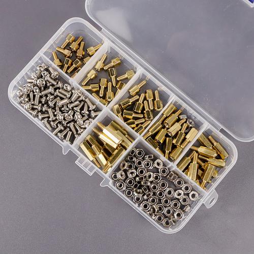 Jual 180 pcs Spacer Kit PCB M3 set baut mur Hex Stand Off papan spaser ...