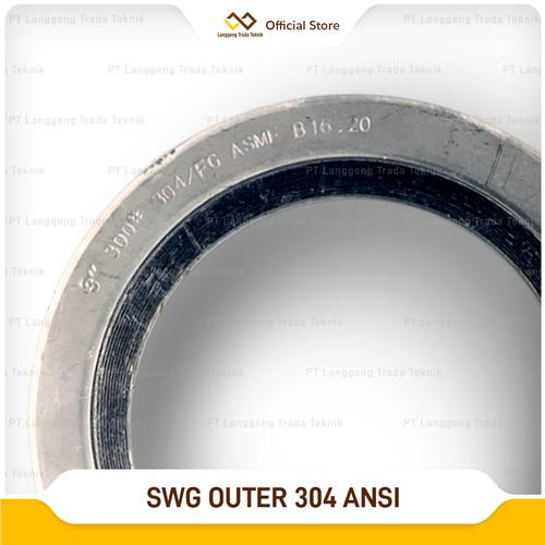 Jual SWG Outer 304 ANSI 150 Metal 19mm / Spiral Wound Gasket - 0.75in ...