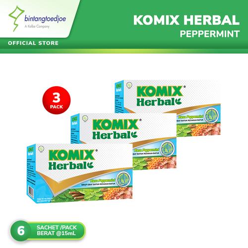 Promo Komix Herbal Peppermint 3 Pack (18 Sachet) - 3 Pack - Kota ...