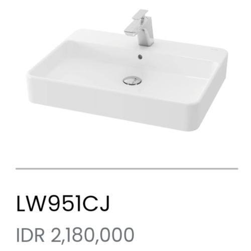 Jual WASTAFEL MERK TOTO TIPE LW951CJ WHITE - Kab. Bandung - hkj ...