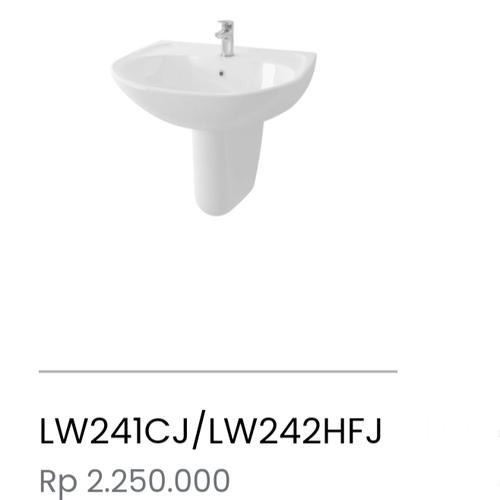 Jual WASTAFEL MERK TOTO TIPE LW241CJ/LW242HFJ WHITE - Kab. Bandung ...