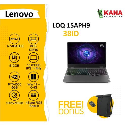 Jual Lenovo LOQ 15APH9 38ID R7-8845HS/RTX4050/8GB/512GB SSD/15,6"FHD ...