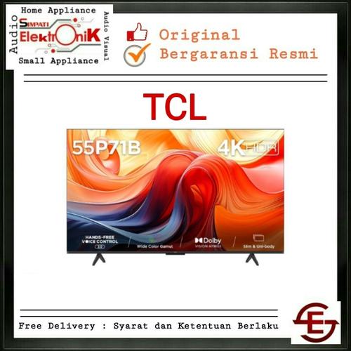 Jual TCL 65P71B - SMART ANDROID GOOGLE TV 65" 4K UHD DOLBY VISION ATMOS ...