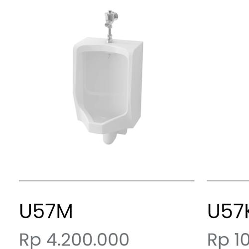 Jual URINAL MERK TOTO TIPE U57M WHITE - Kab. Bandung - hkj bangunan ...