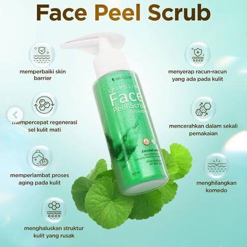 Jual MS Glow Face Peel Scrub 100 gr Exfoliating Enriched Spirulina ...