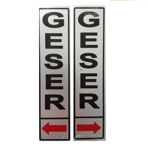 Jual SIGN LABEL GESER KANAN / KIRI RAMBU GESER - 18x4,5, Arah Kanan ...