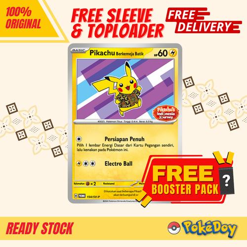 Jual NEW Kartu Pokemon Pikachu Berkemeja Baju Batik Promo 154/SV-P ...