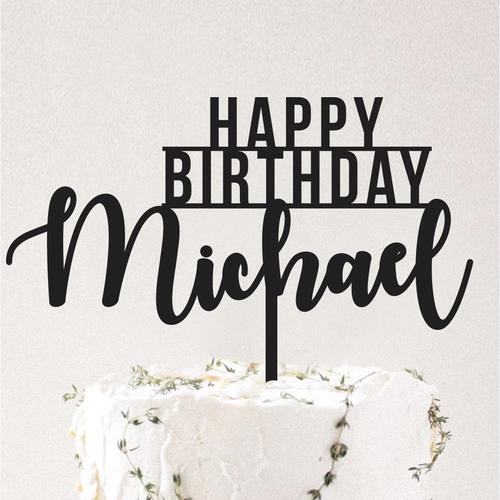 Jual custom cake topper acrylic cake topper ulang tahun cake topper ...