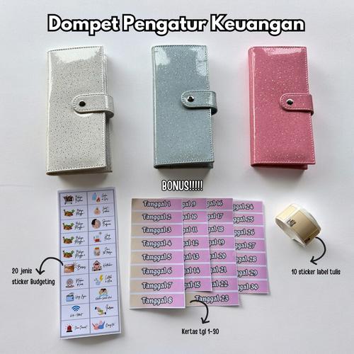 Promo Dompet Pengatur Disiplin Keuangan Gratis Sticker - Glitter Pink ...