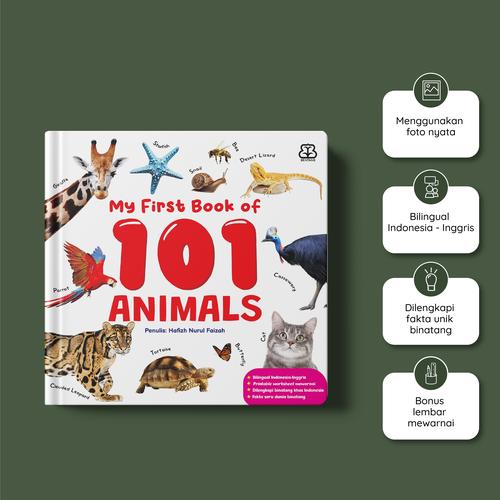 Promo Buku Seri My First Book of 101 Animals (Boardbook) | Bentang Kids ...
