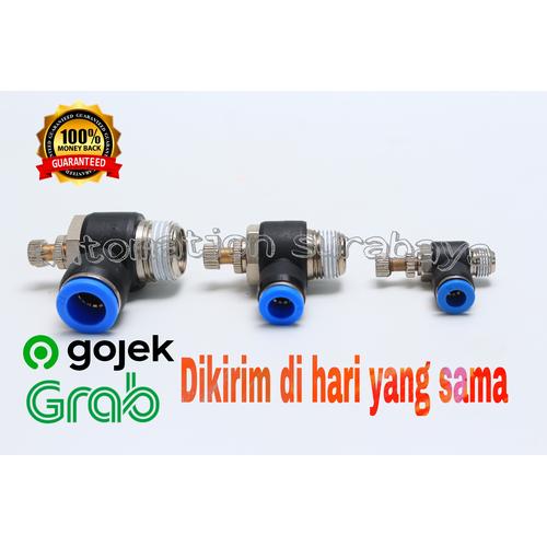 Jual FITTING SPEED CONTROL / FLOW CONTROL ELBOW SELANG 8 DRAT 1/8 ...