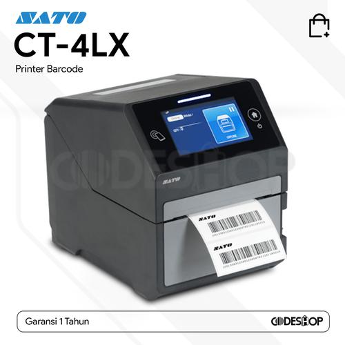 Promo Sato CT4-LX Printer Barcode Thermal Transfer Cetak Resi USB LAN Touchscreen CT4LX Cicil 0% ...