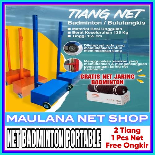 Jual Net Badminton Portable / Jaring Tenis Badminton Tiang Portable ...