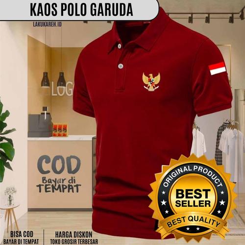 Jual Baju Kaos Polo GARUDA INDONESIA Lengan Pendek - Kaos Garuda ...