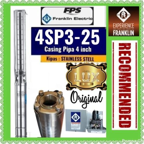 Jual Pompa submersible 2 Hp 1 Phase 220 Volt FRANKLIN 4 inch " + CBox ...
